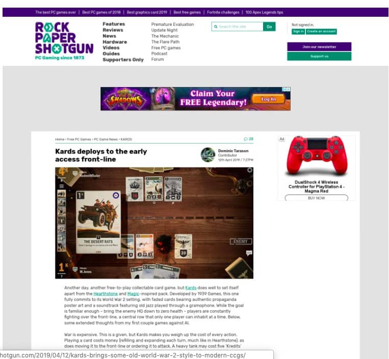 KARDS - Big Games Machine